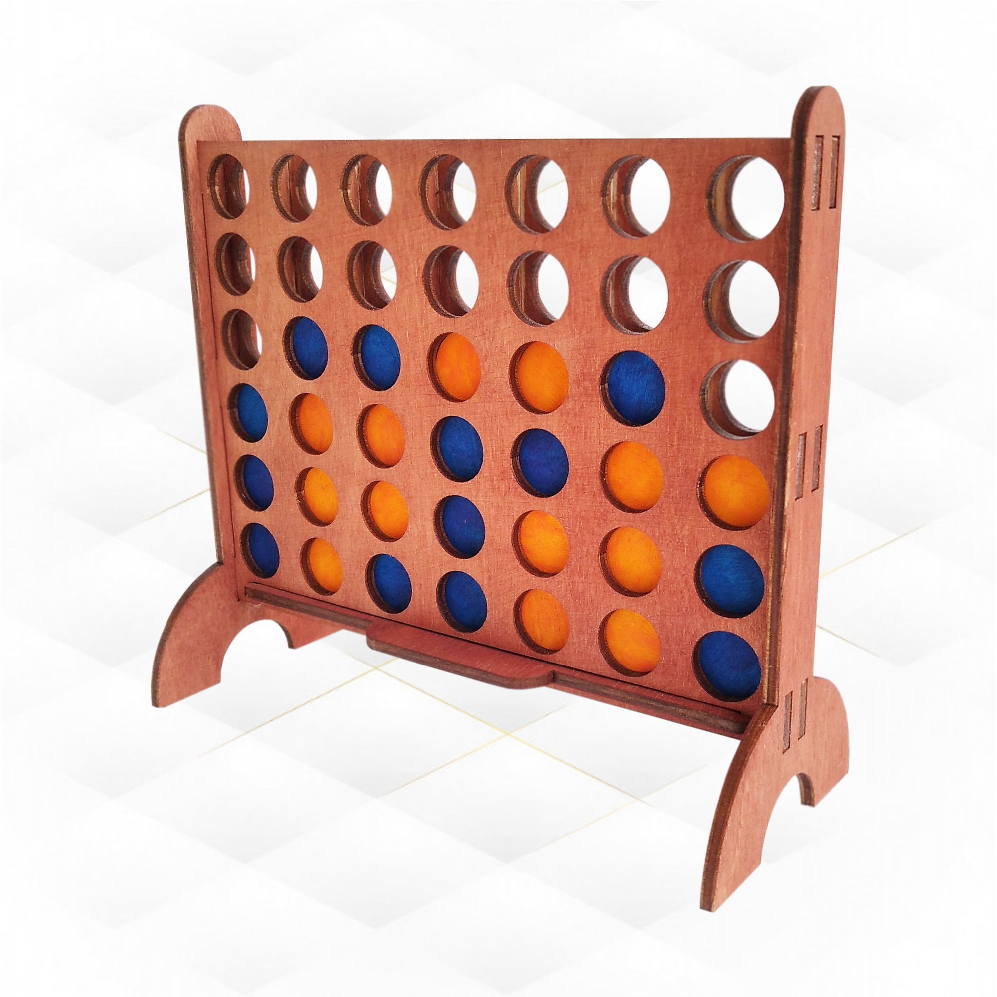 Connect 4 mini game for laser cutting 3D model 3D printable | CGTrader