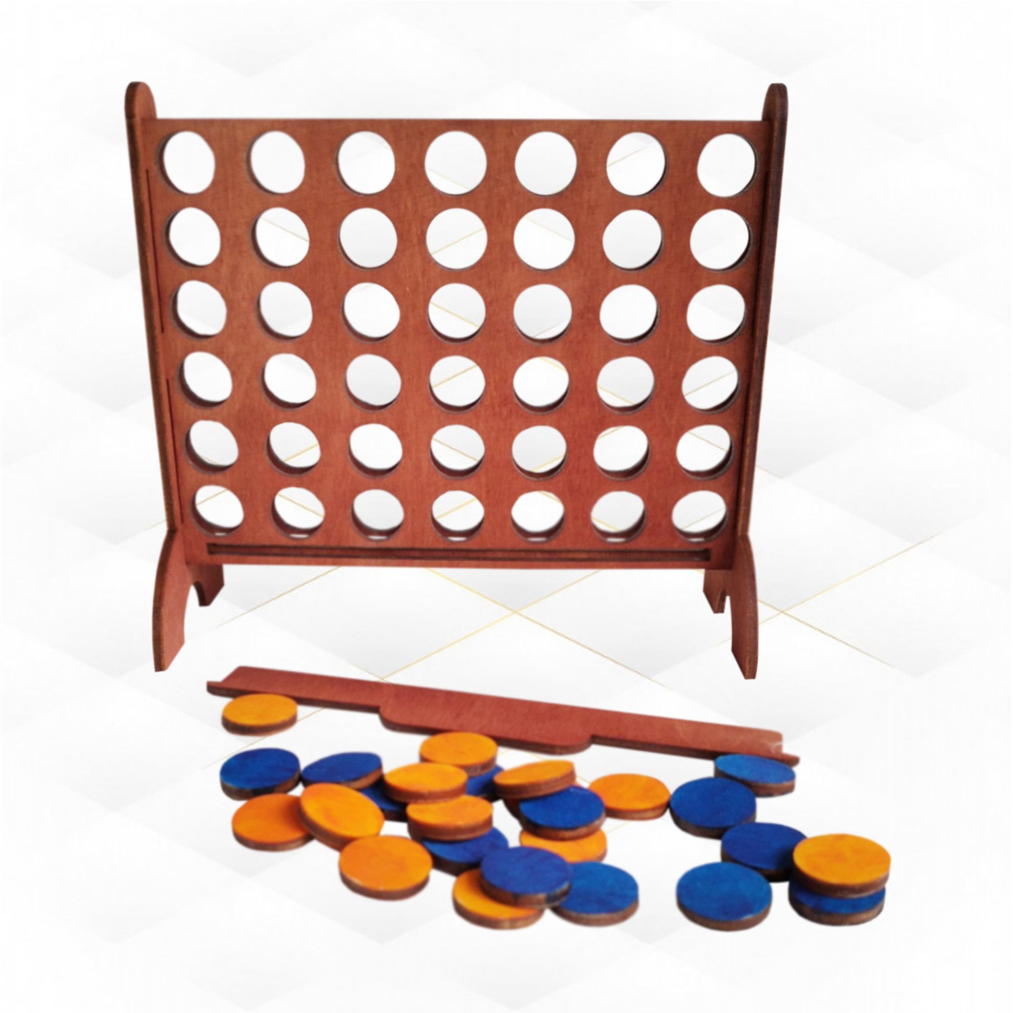 Connect 4 mini game for laser cutting 3D model 3D printable | CGTrader