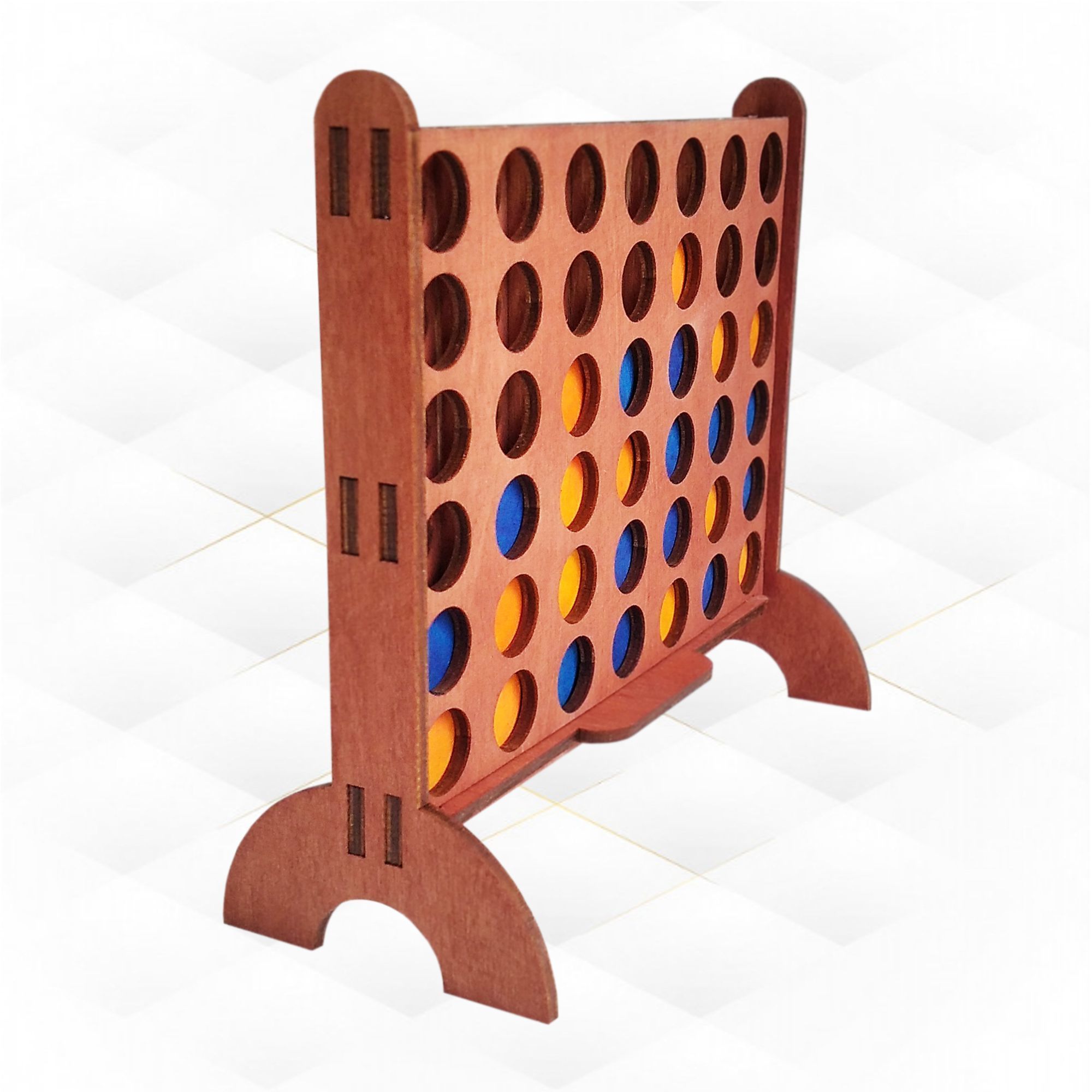 Connect 4 mini game for laser cutting 3D model 3D printable | CGTrader