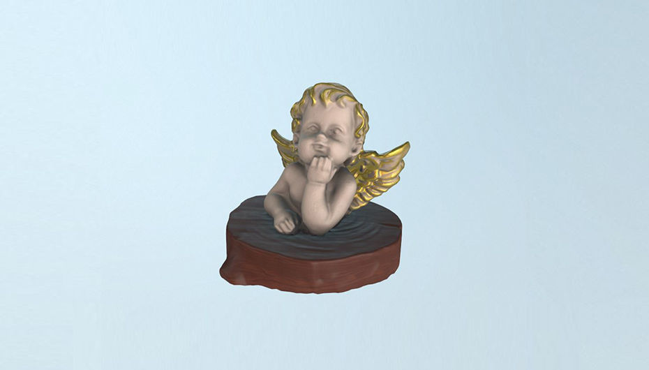 Baby Angel Statue 02 3D model | CGTrader