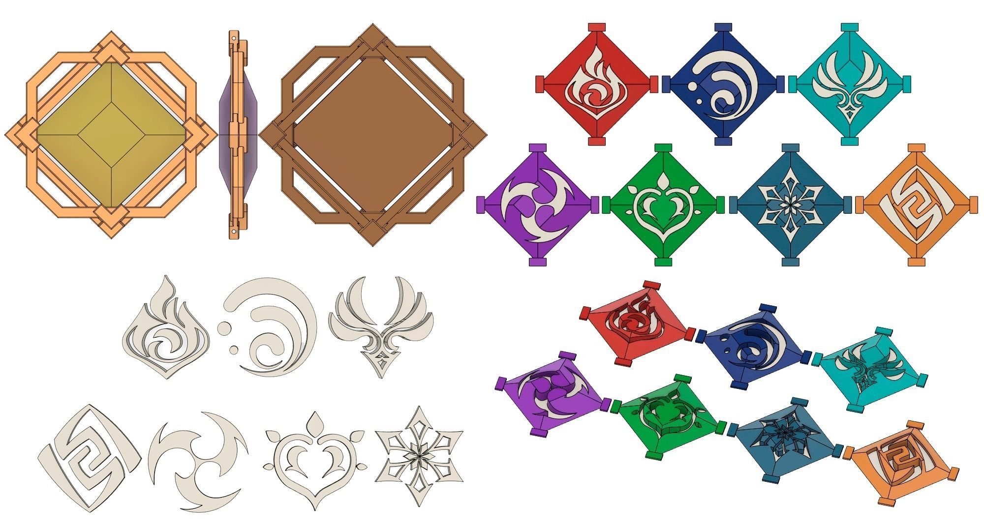 Genshin Impact - Liyue Vision - 3d file stl 3D model 3D printable ...