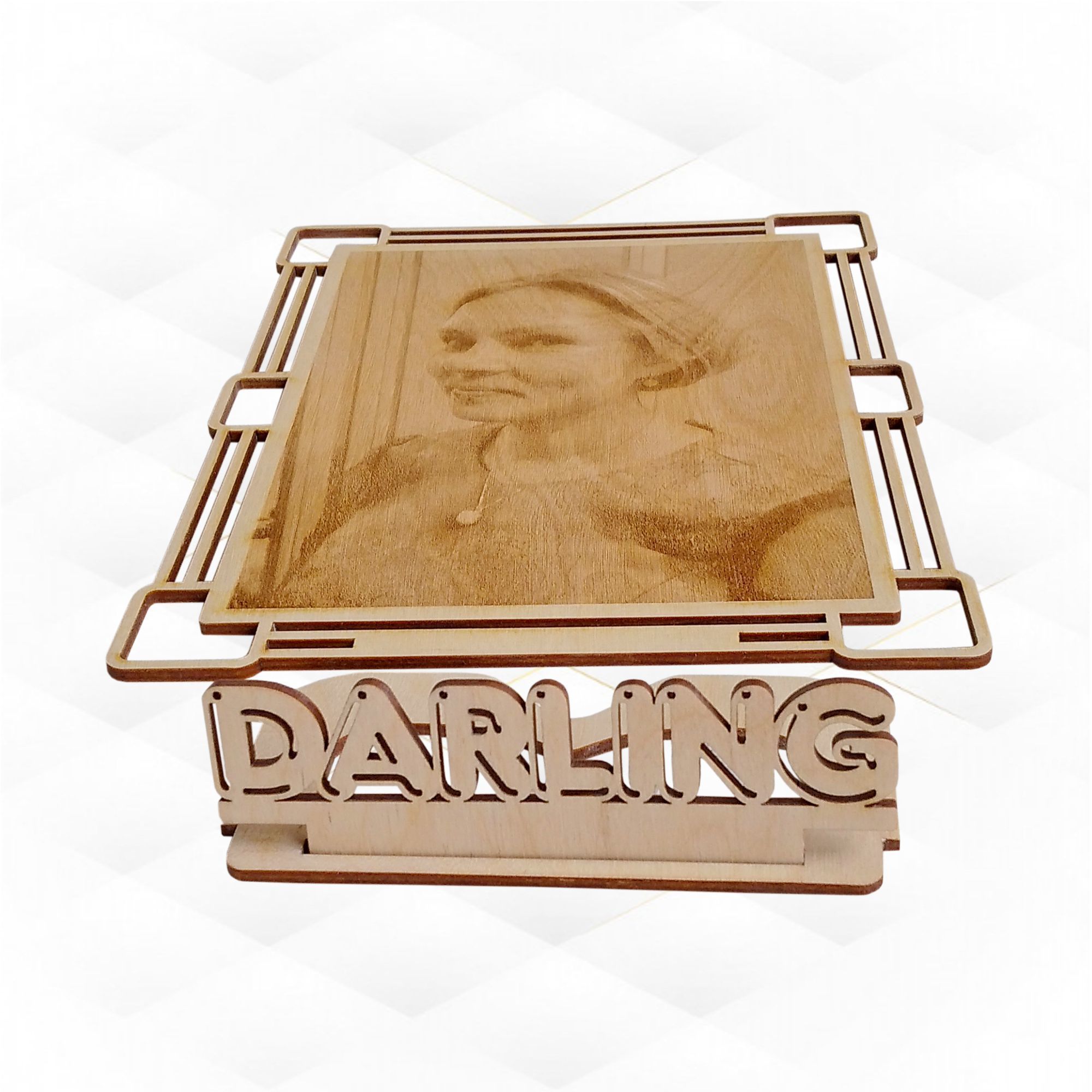 Photo frame for laser engraving cutting design 3D model 3D printable ...