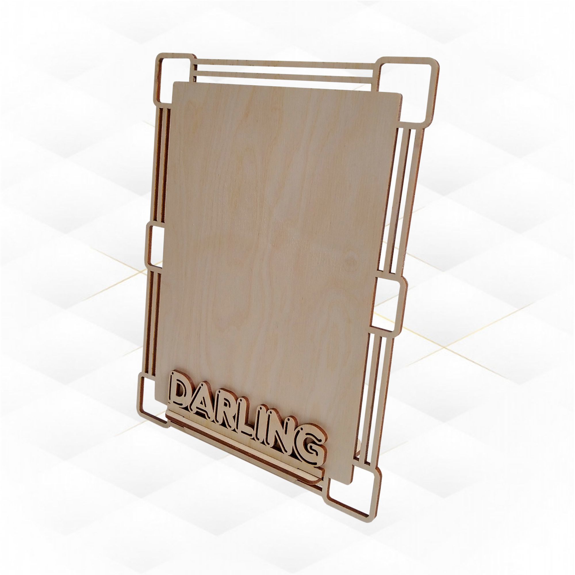 Photo frame for laser engraving cutting design 3D model 3D printable ...