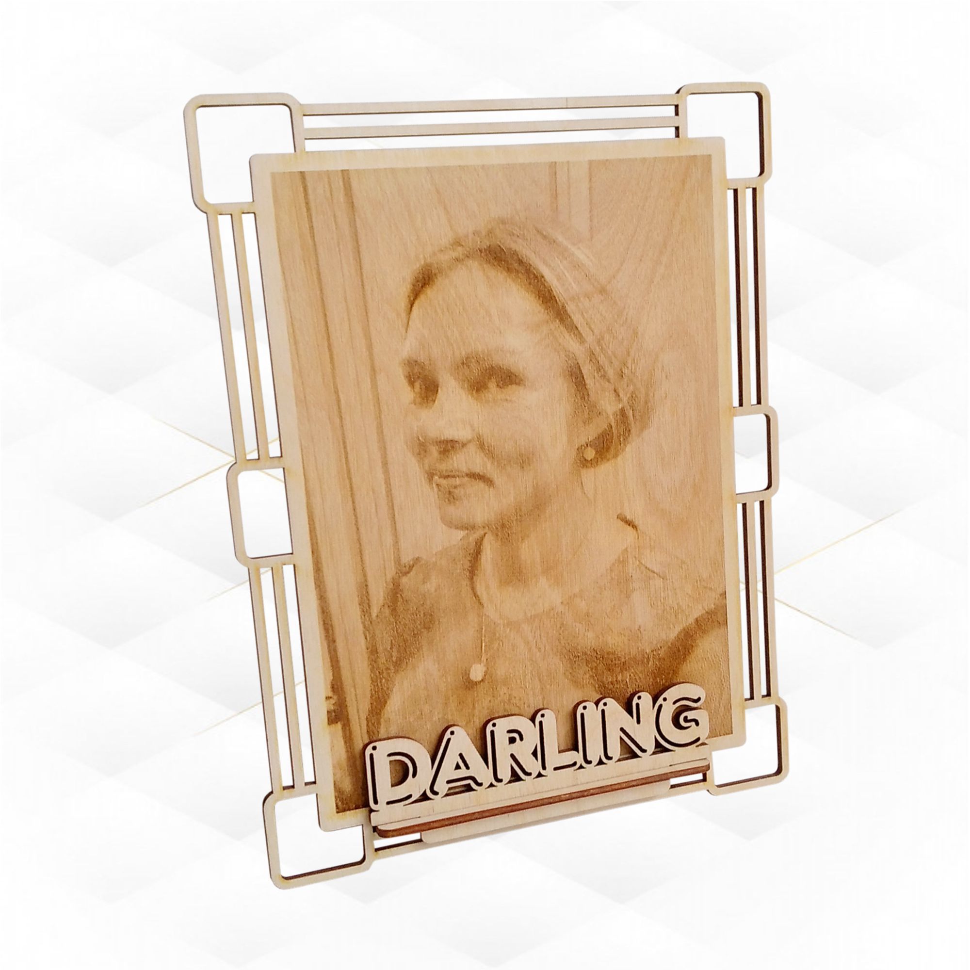 Photo frame for laser engraving cutting design 3D model 3D printable ...