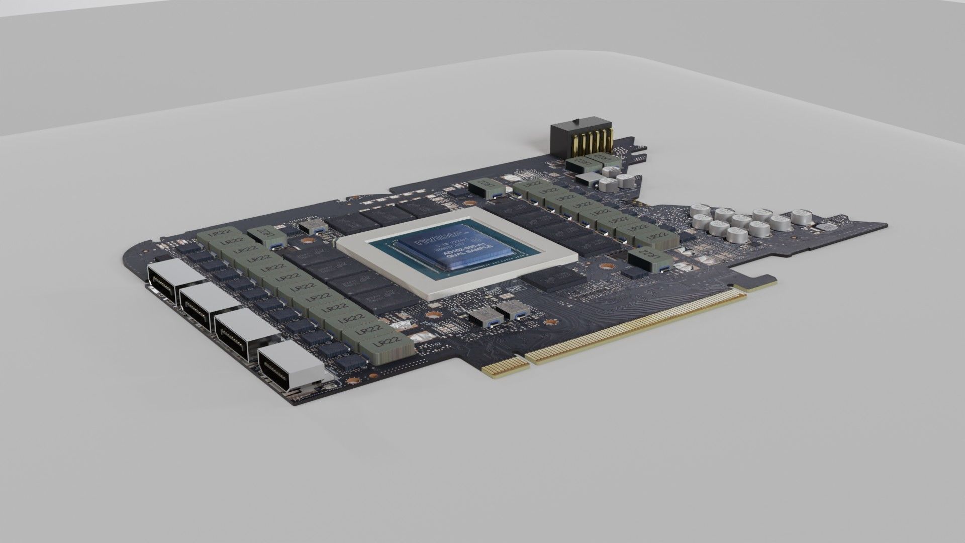 Nvidia GeForce RTX 4090 FE - no heatsink 3D model | CGTrader