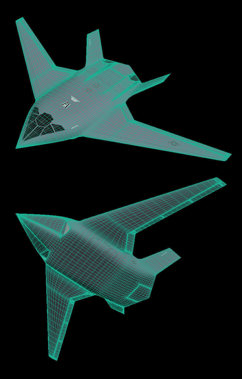 Blended Wing Body Concept 3D model animated | CGTrader