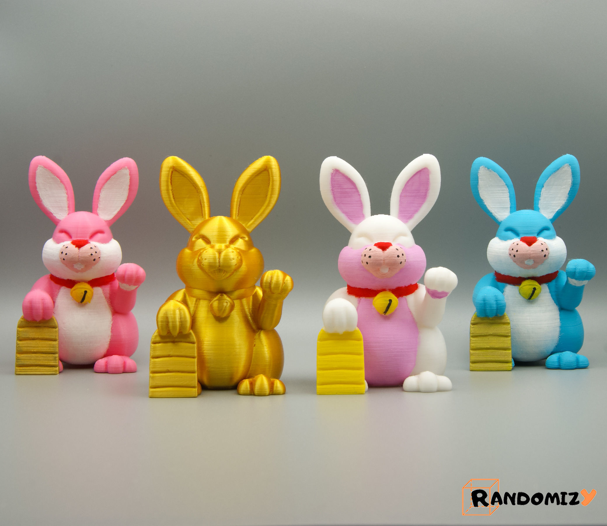 Maneki Usagi - Lucky Rabbit 3D model 3D printable | CGTrader