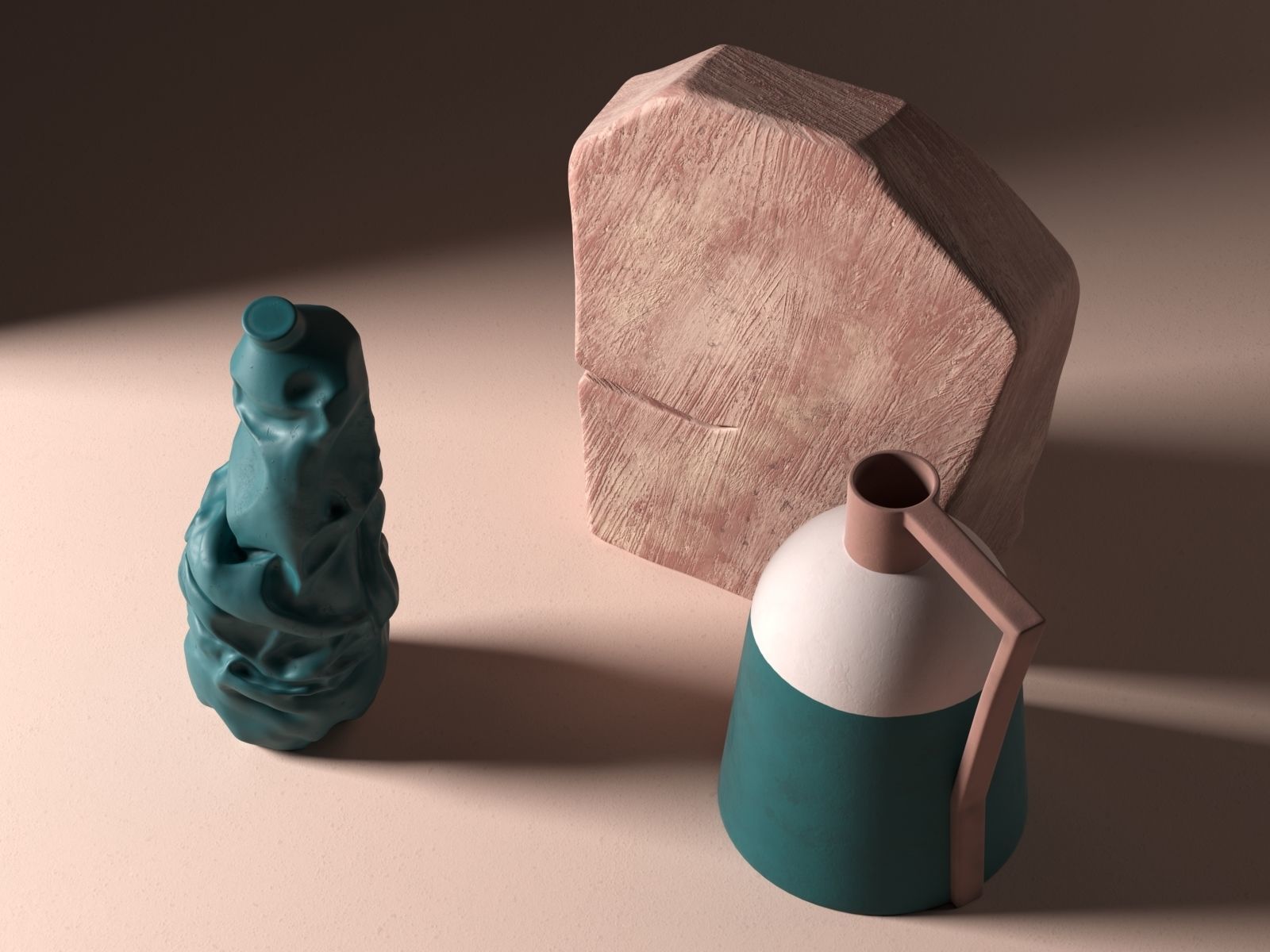 Vase Set 107 3d Model Cgtrader