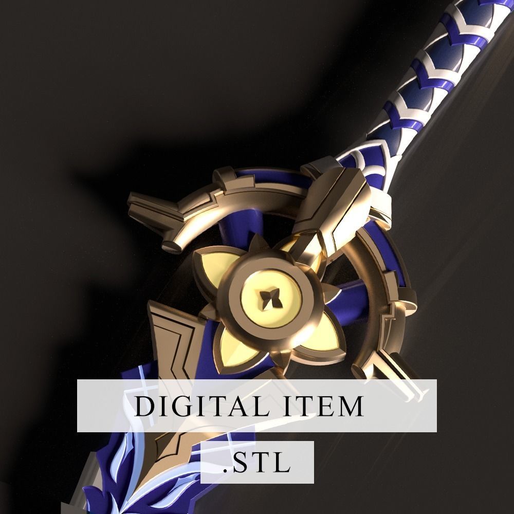 Genshin Impact - Cinnabar Spindle - 3d file stl 3D model 3D printable ...