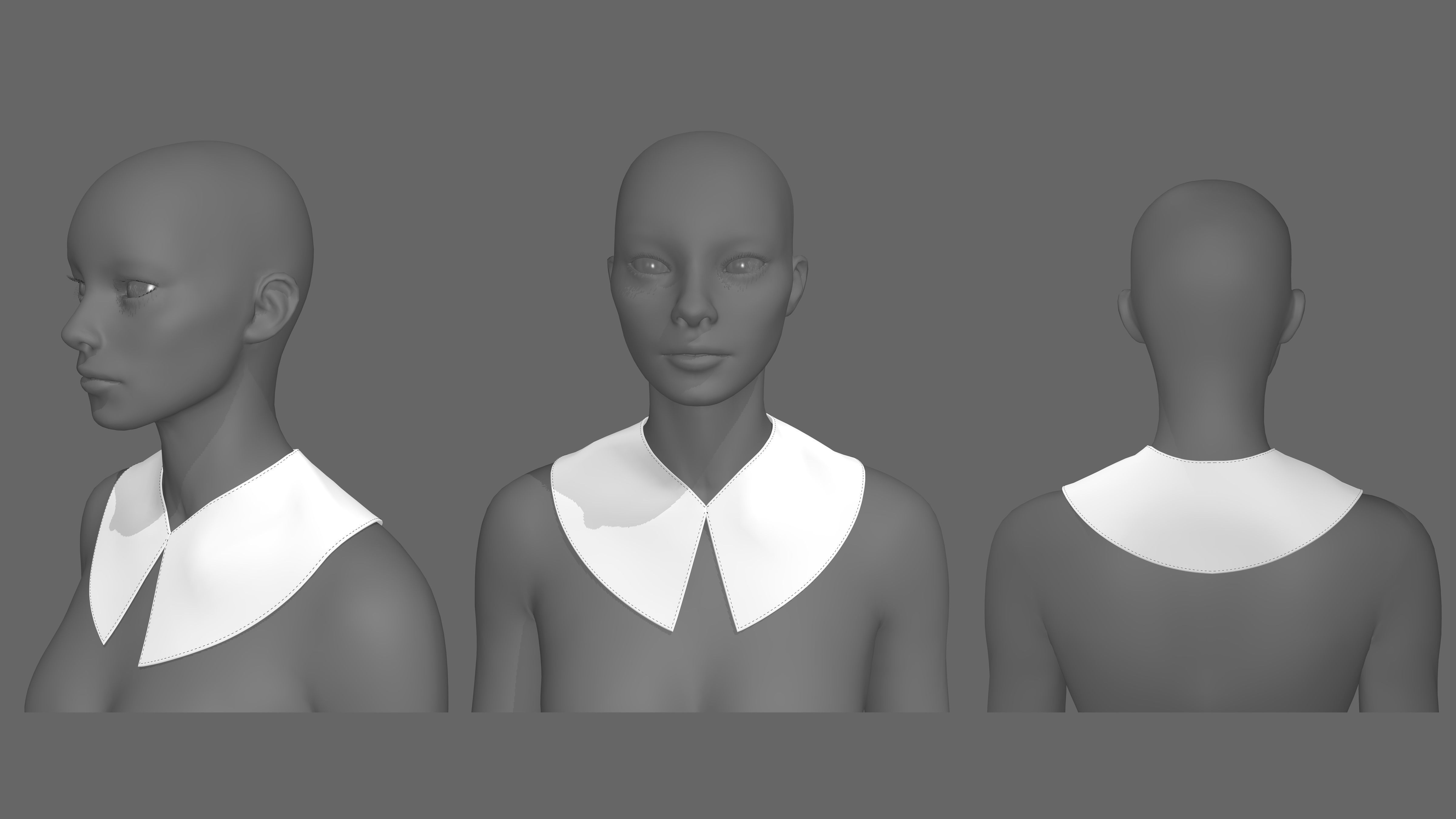 20 collar models 3D model | CGTrader