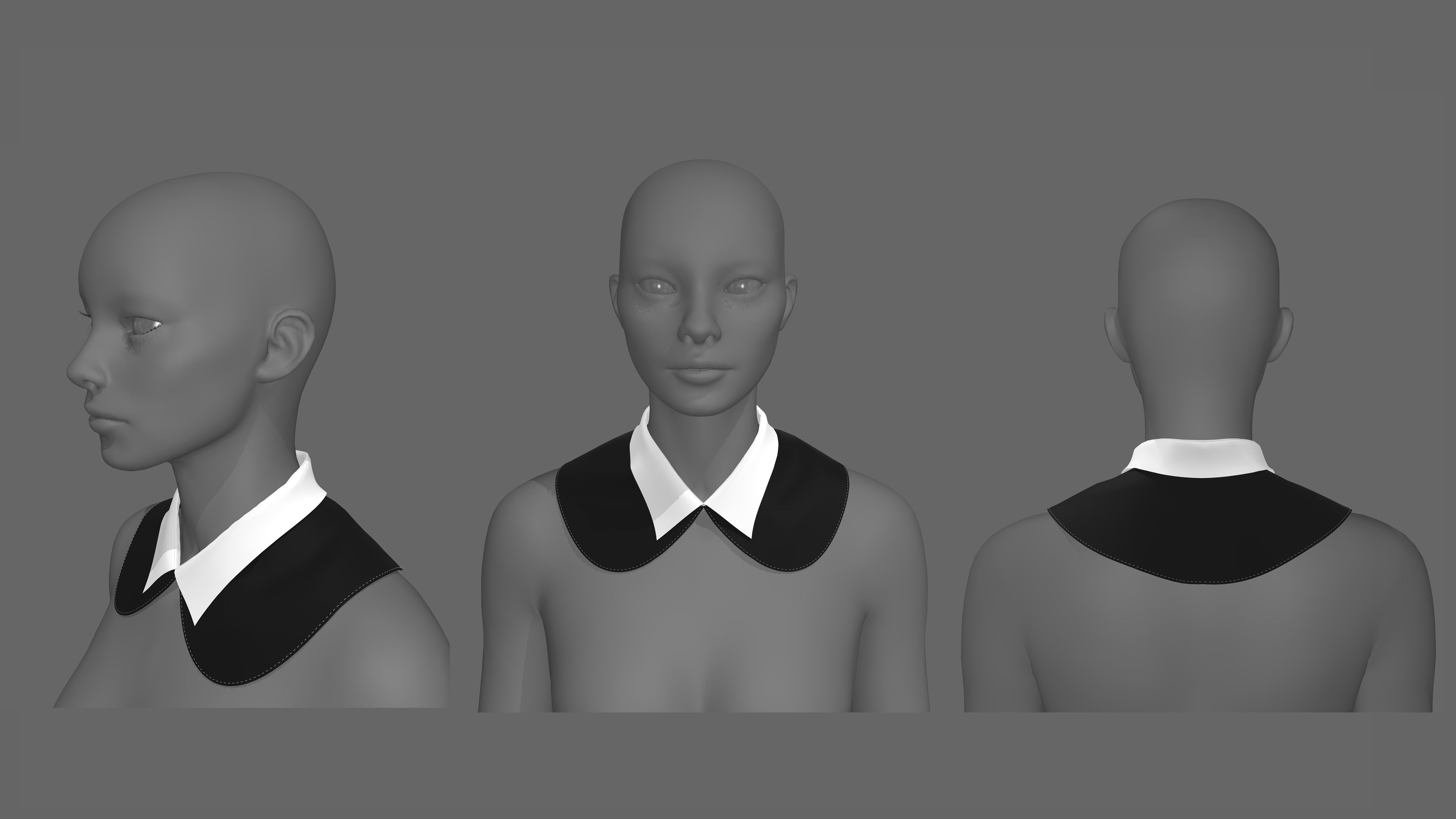 20 collar models 3D model | CGTrader