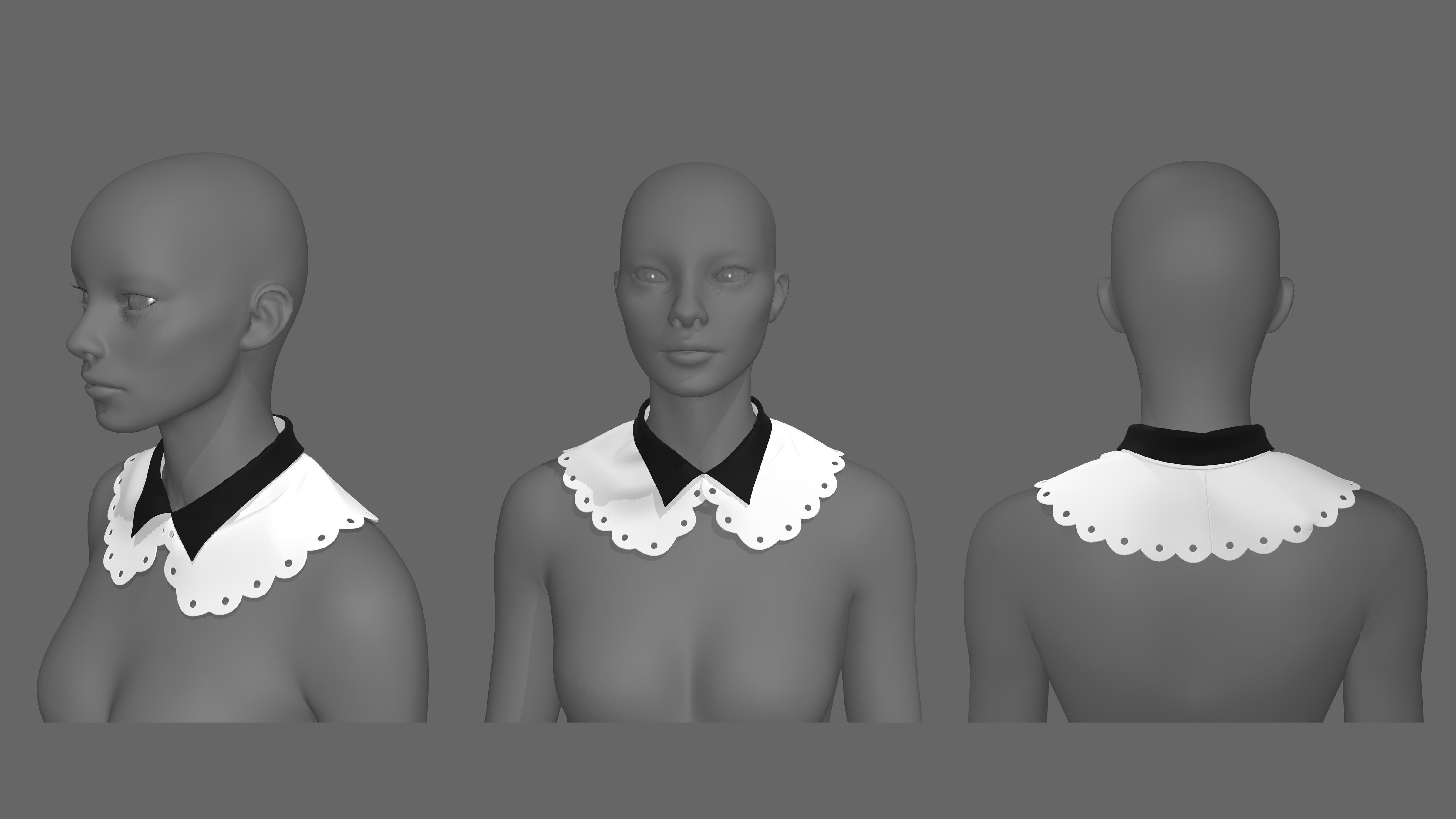 20 collar models 3D model | CGTrader
