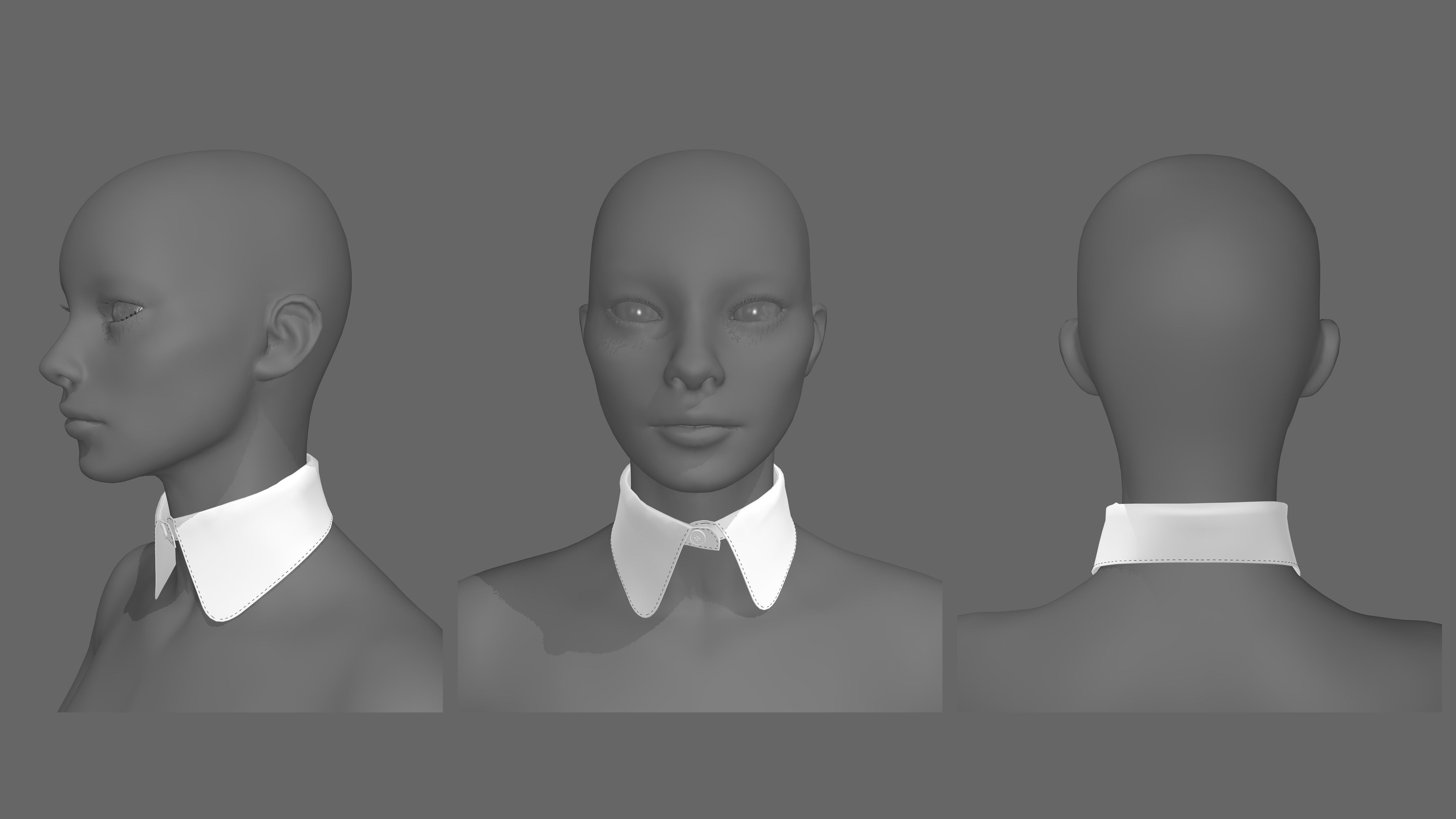 20 collar models 3D model | CGTrader