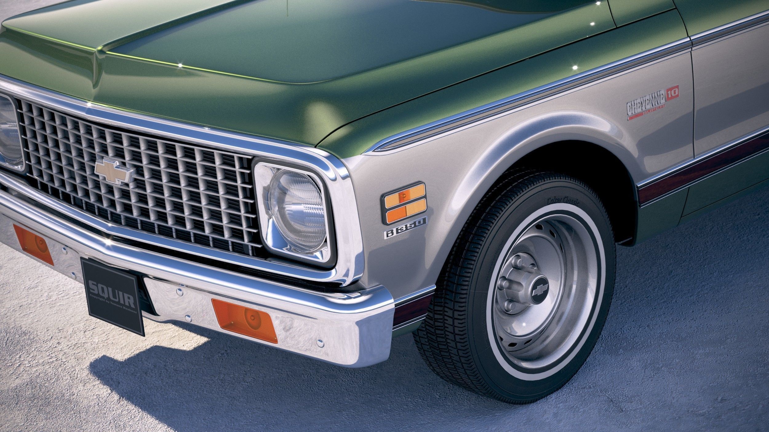 Chevrolet C10 Cheyenne CG 1972 3D model | CGTrader