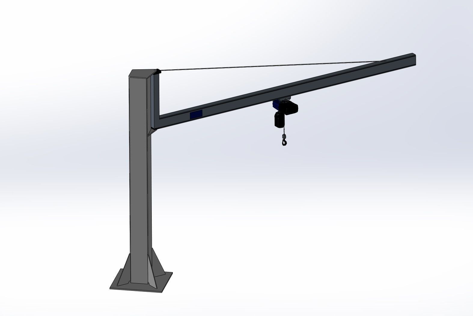 jib crane 3D model | CGTrader