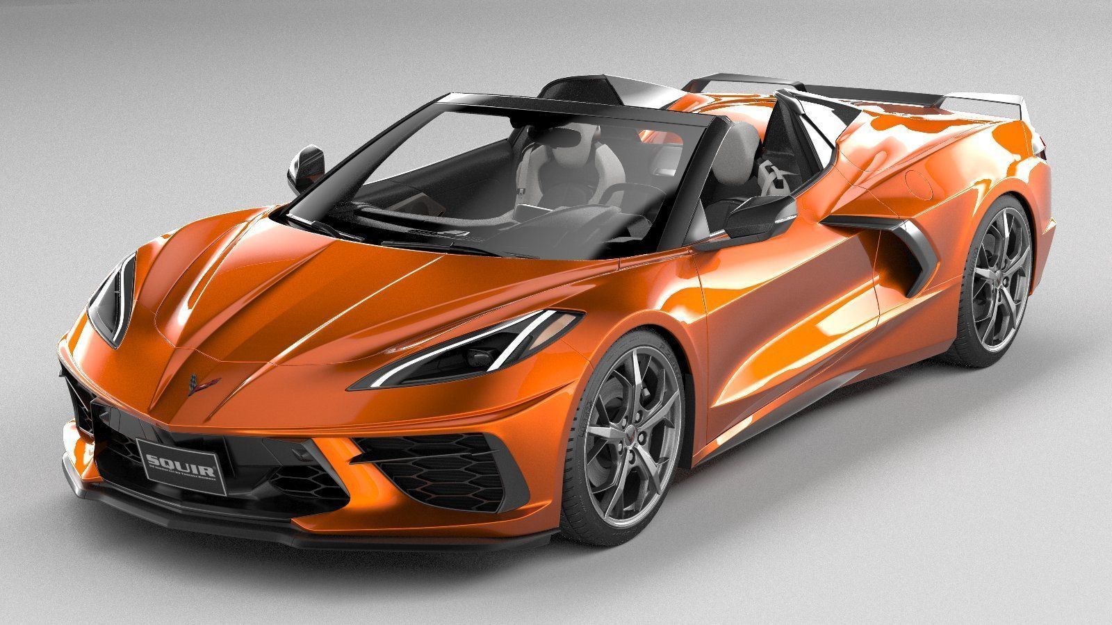 Chevrolet Corvette C8 Stingray Convertible CG 2020 3D model | CGTrader