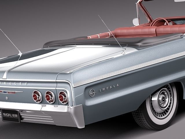 Chevrolet Impala Convertible CG 1964 3D model | CGTrader