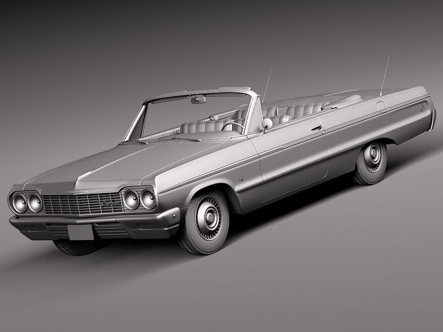 Chevrolet Impala Convertible CG 1964 3D model | CGTrader