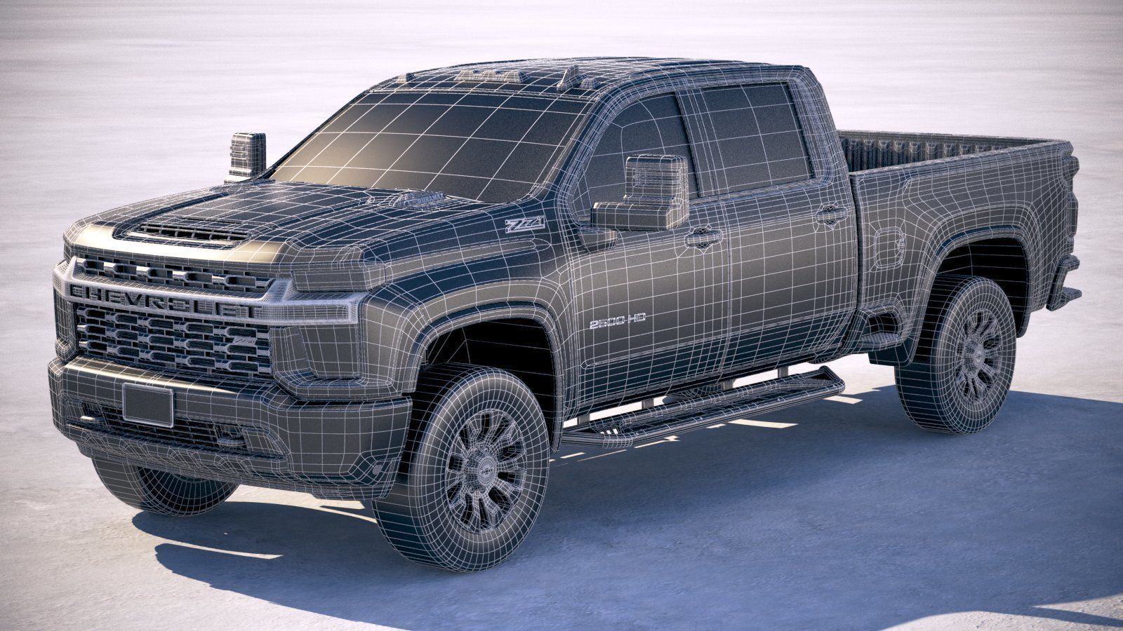 Chevrolet Silverado 2500HD Z71 CG 2020 3D model | CGTrader