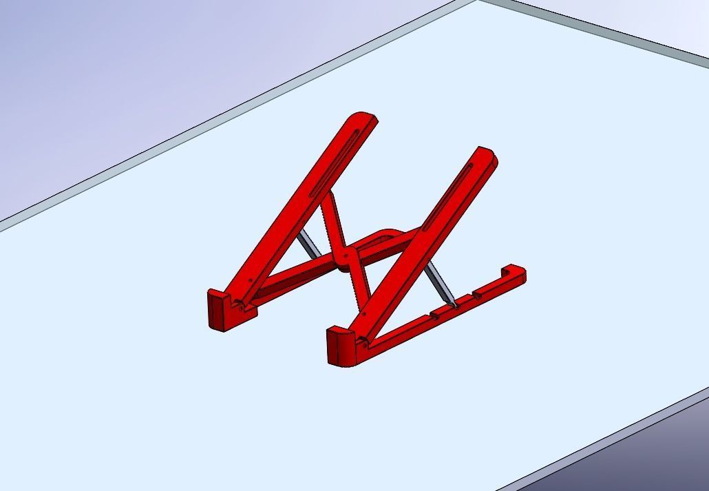 Foldable Compact Laptop Ipad Stand 3D model 3D printable | CGTrader