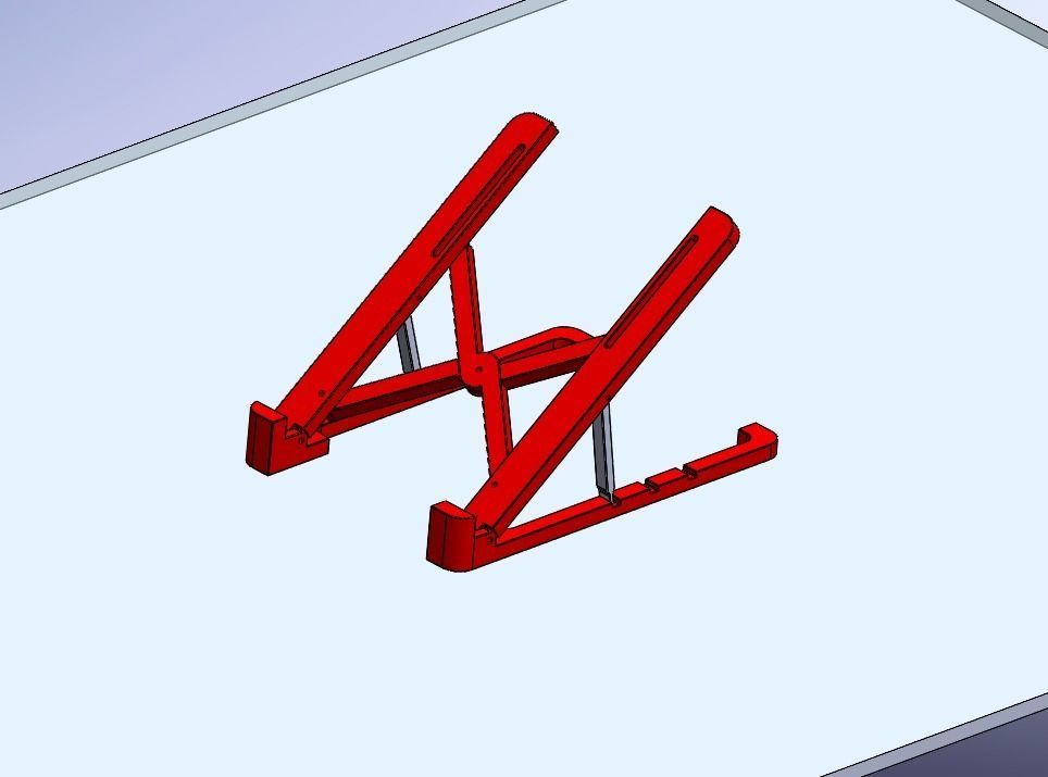 Foldable Compact Laptop Ipad Stand 3D model 3D printable | CGTrader