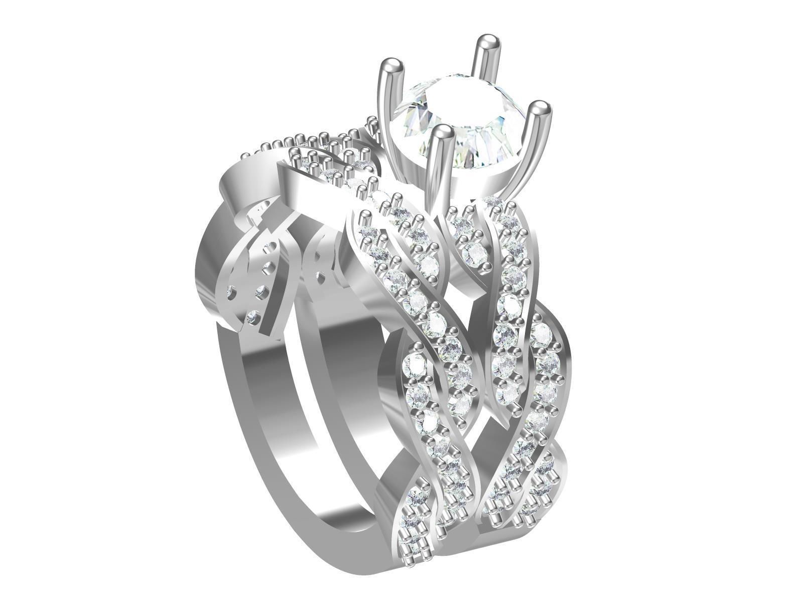Infinity Engagement Ring 3D model 3D printable | CGTrader