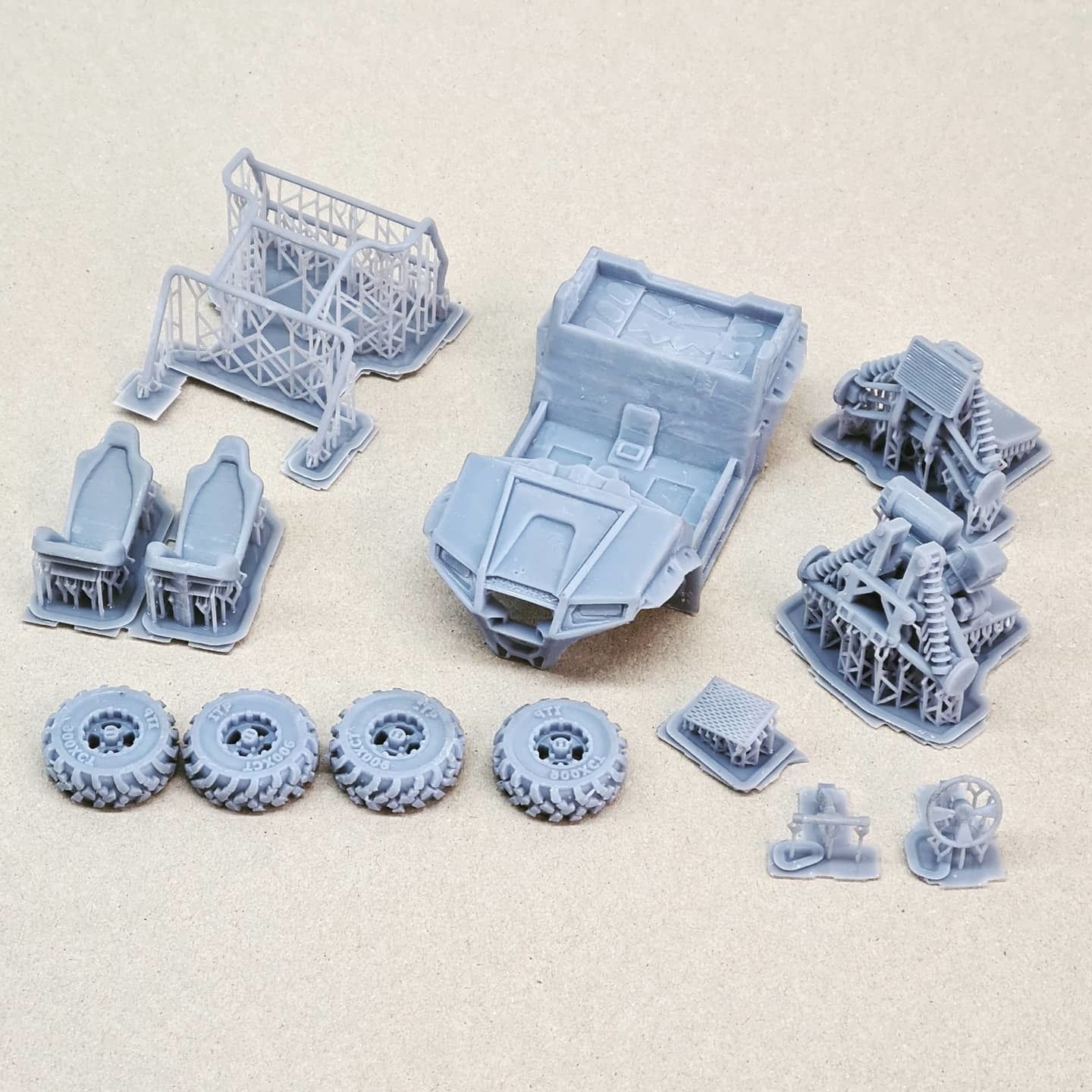 Polaris Rzr 570 UTV 1 to 24 scale 3D model 3D printable | CGTrader