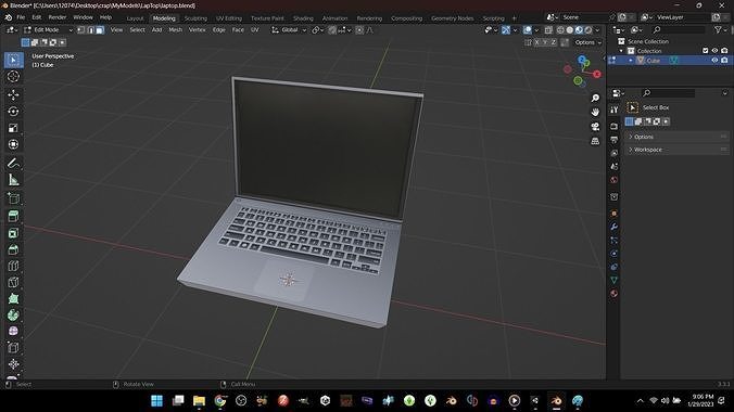 lap top free VR / AR / low-poly 3D model | CGTrader