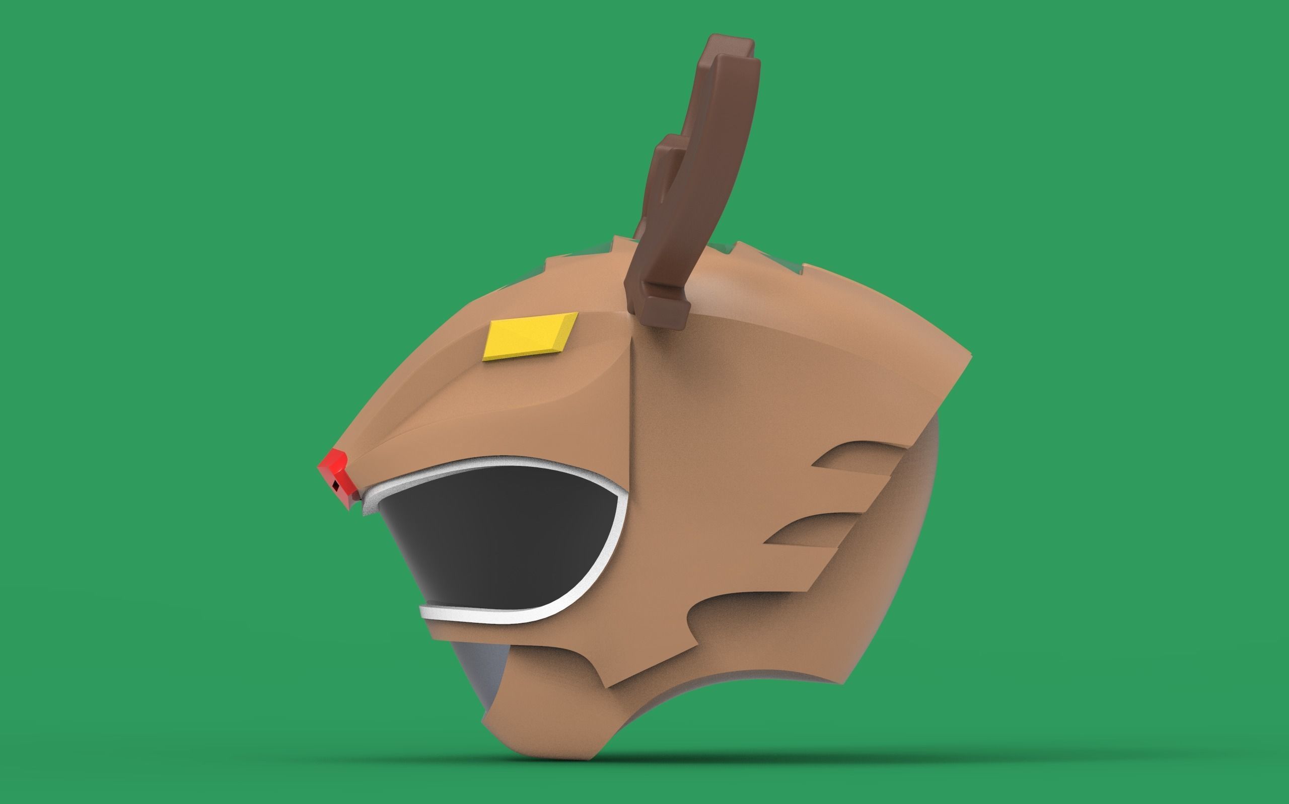 Power Ranger Wild Force-Gao Reindeer Helmet free 3D model 3D printable ...