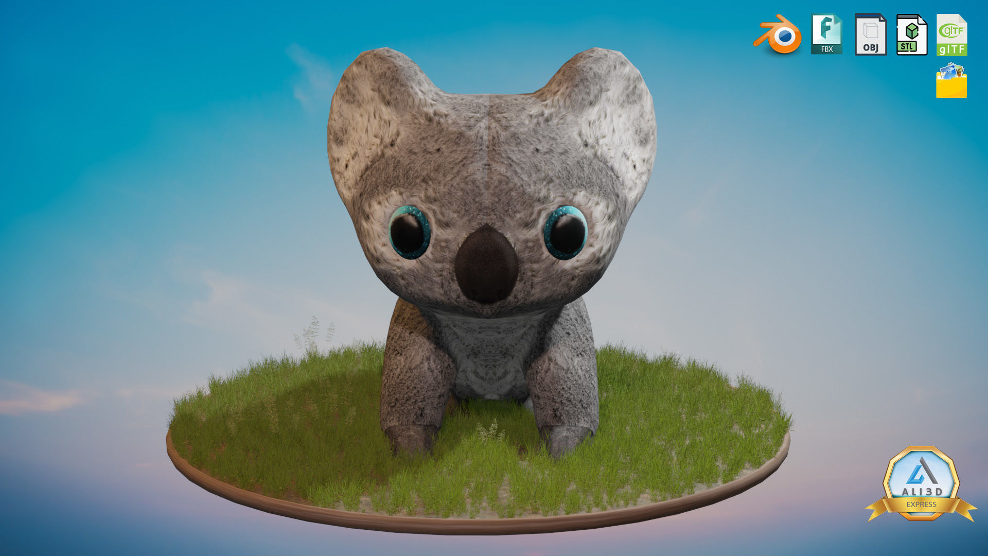 3D model Australian Koala with Textures VR / AR / low-poly | CGTrader