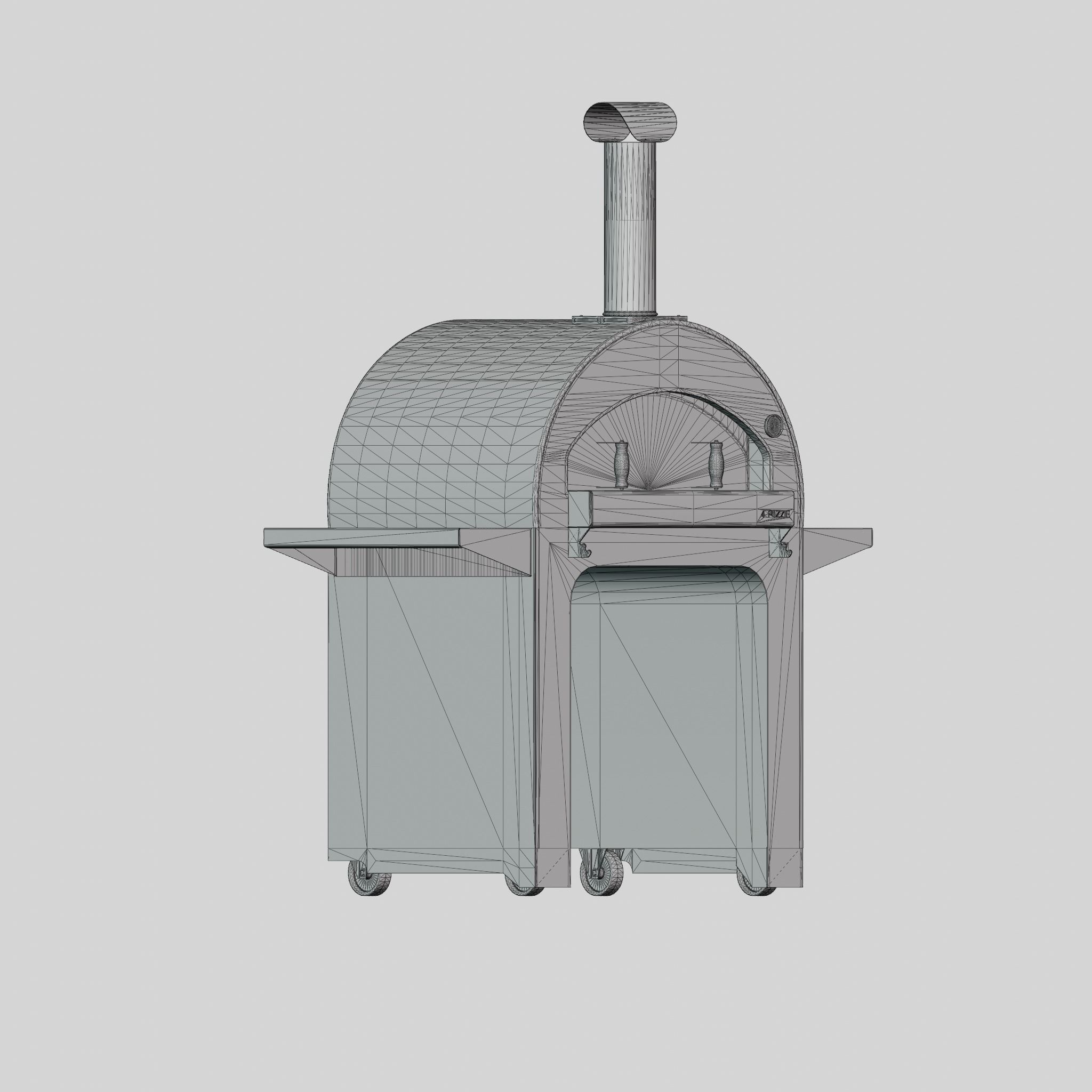 3D model 3D model of Pizza oven-4 PIZZE MBORD VR / AR / low-poly | CGTrader