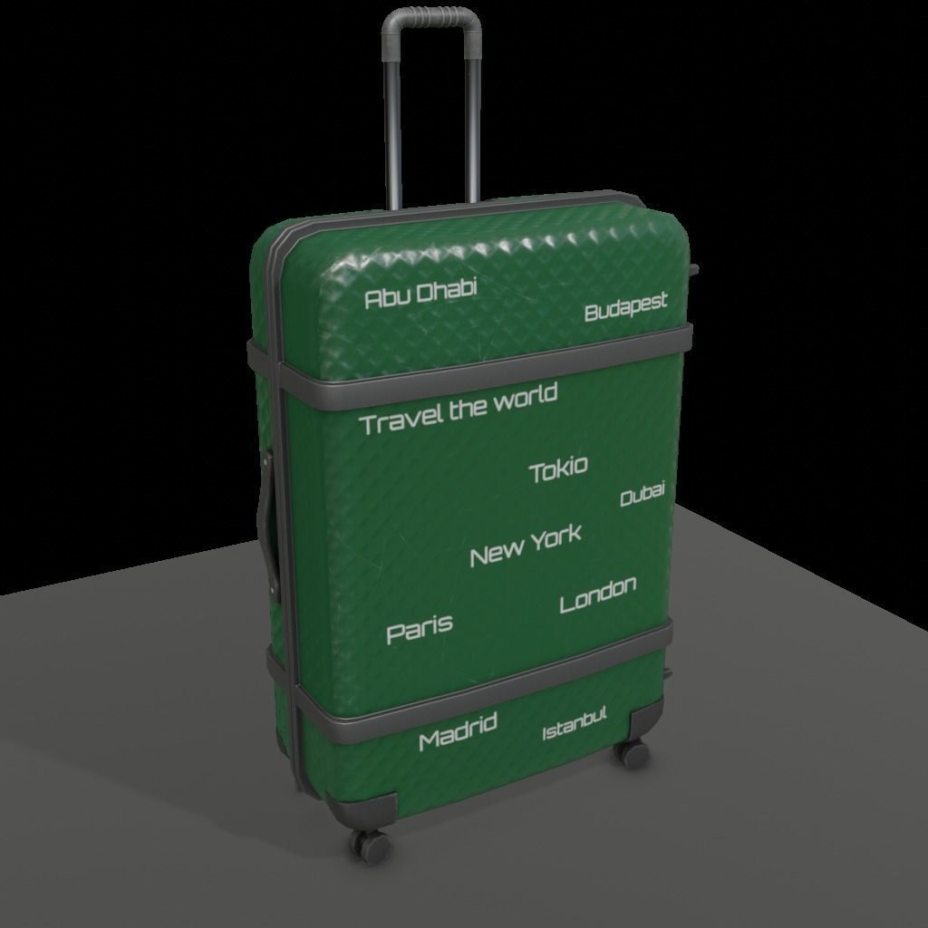 Suitcase with 4k textures free VR / AR / low-poly 3D model | CGTrader