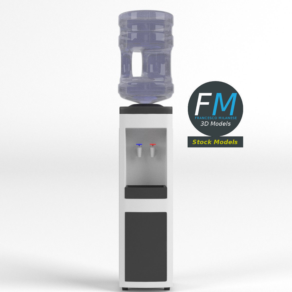 Rectangular water cooler 3D model | CGTrader