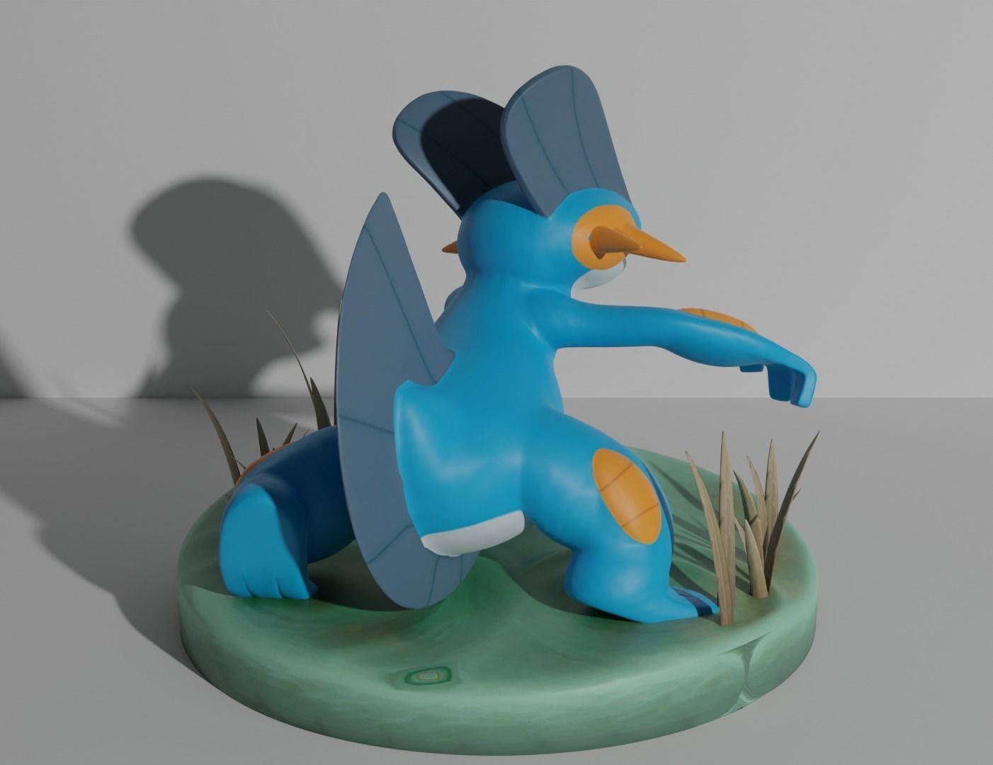 Swampert pokemon 3D print model 3D model 3D printable | CGTrader