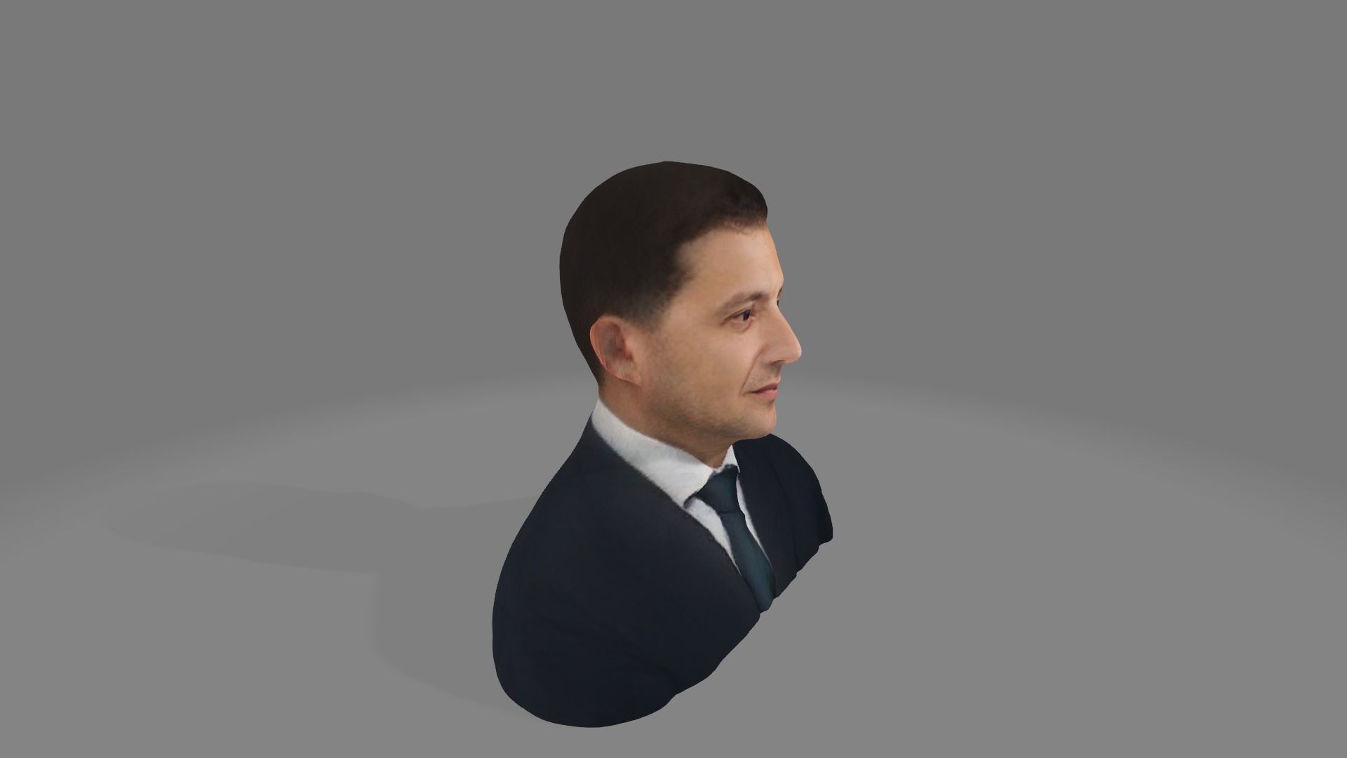 Realistic Volodymyr Zelenskyy 3d bust-portrait-head Lowpoly 3D model 3D printable | CGTrader