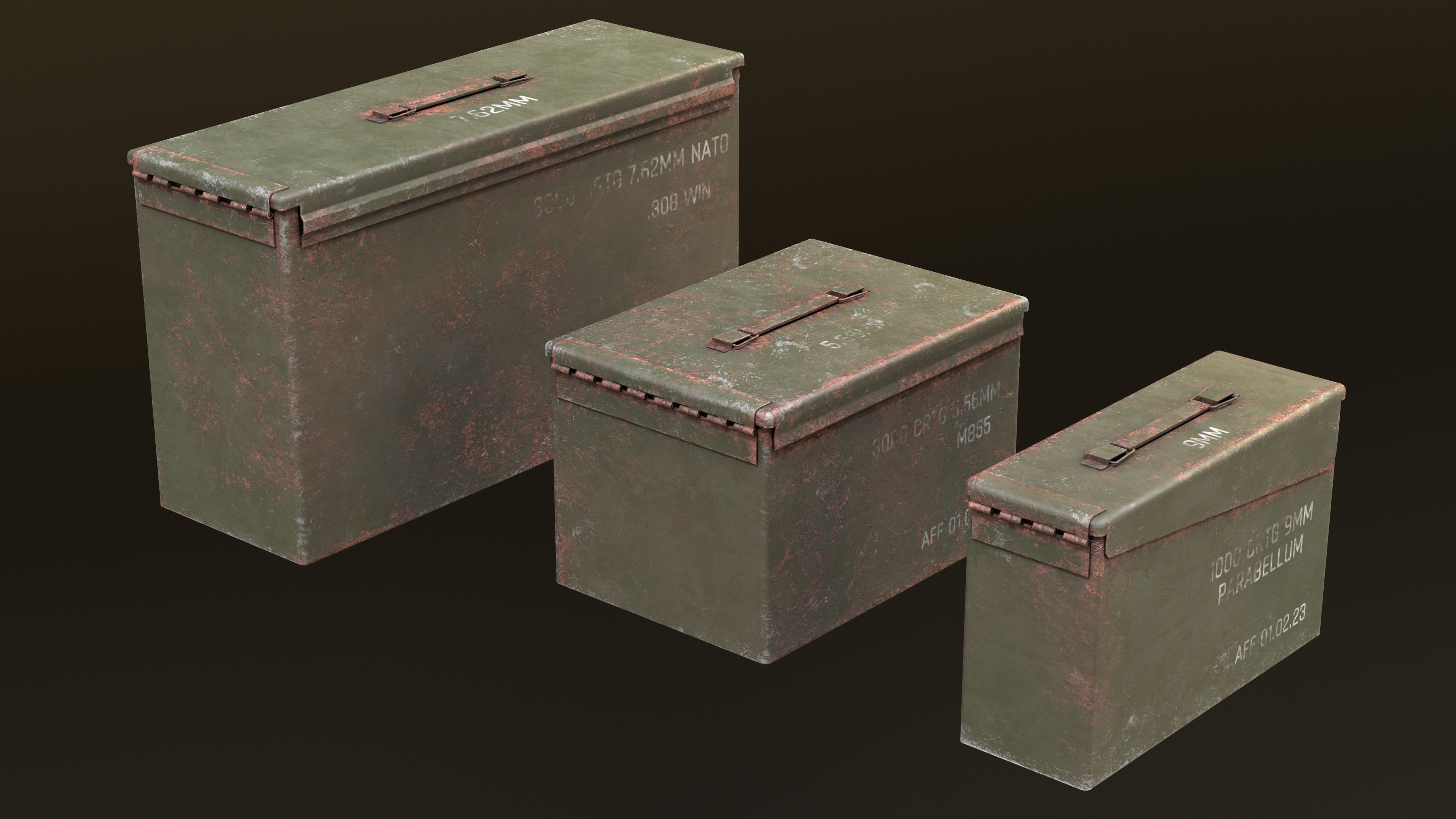AMMO METAL BOX free VR / AR / low-poly 3D model | CGTrader
