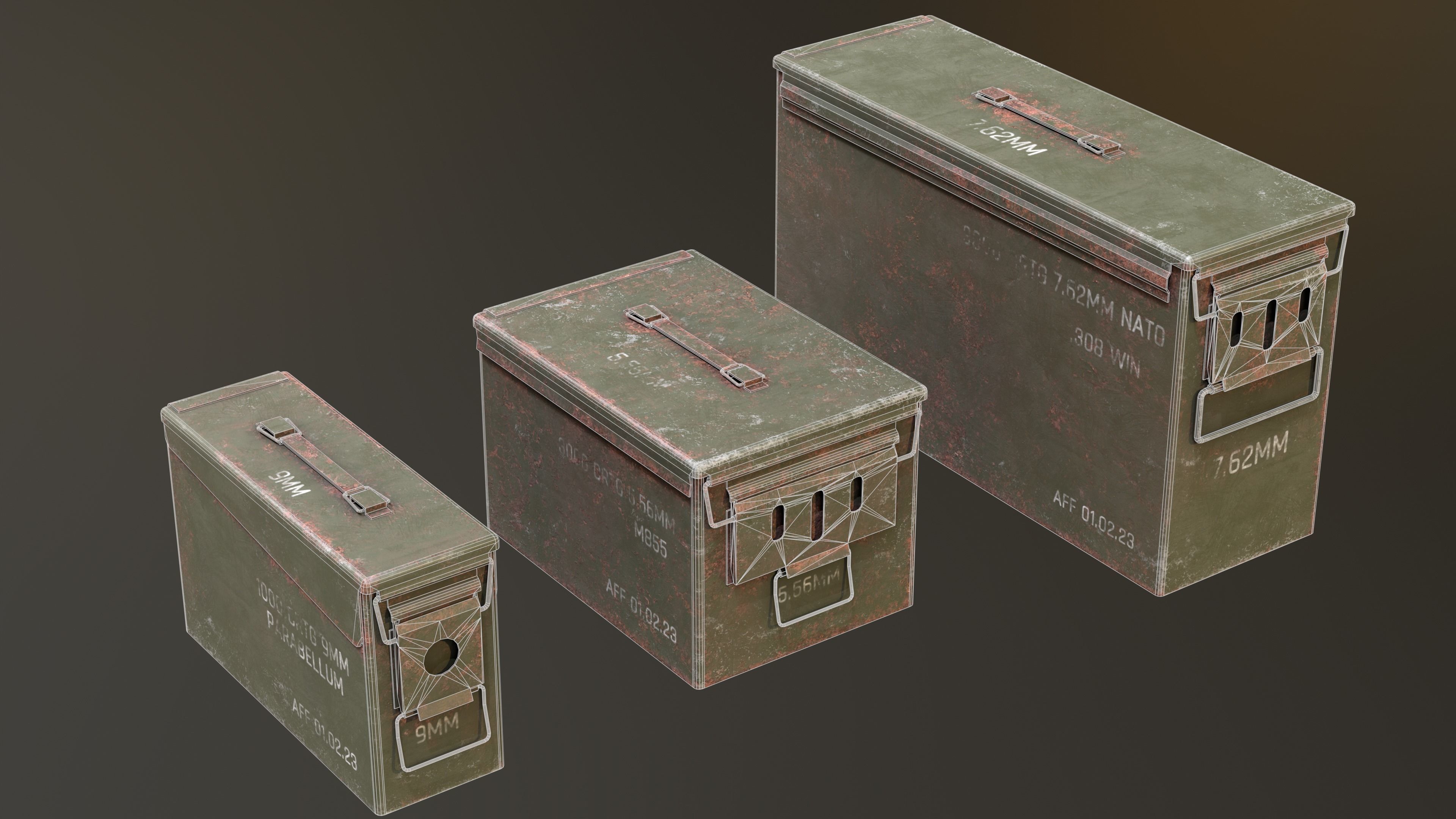 AMMO METAL BOX free VR / AR / low-poly 3D model | CGTrader