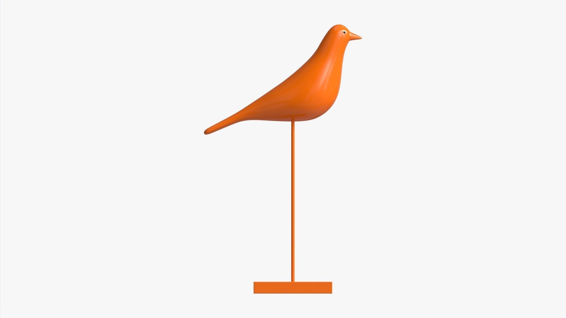 Abstract Ceramic Bird Figurine free 3D model | CGTrader