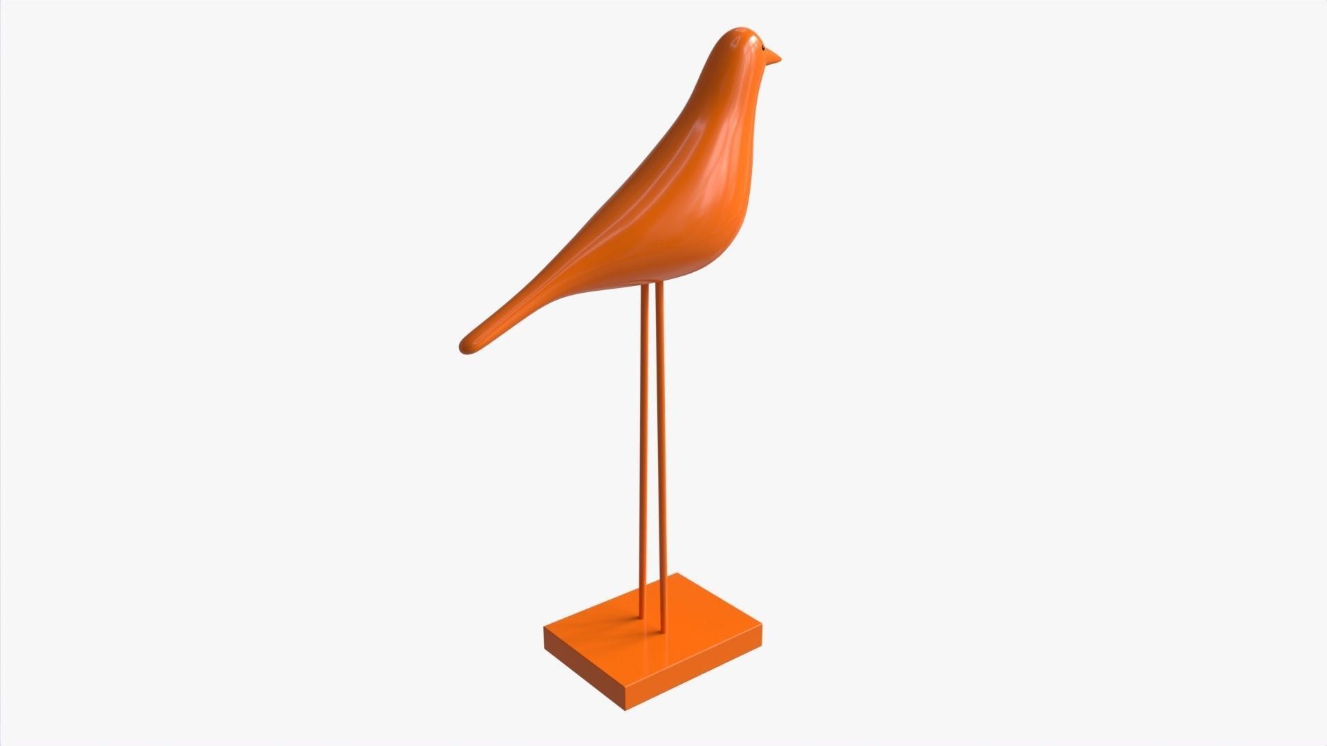 Abstract Ceramic Bird Figurine free 3D model | CGTrader