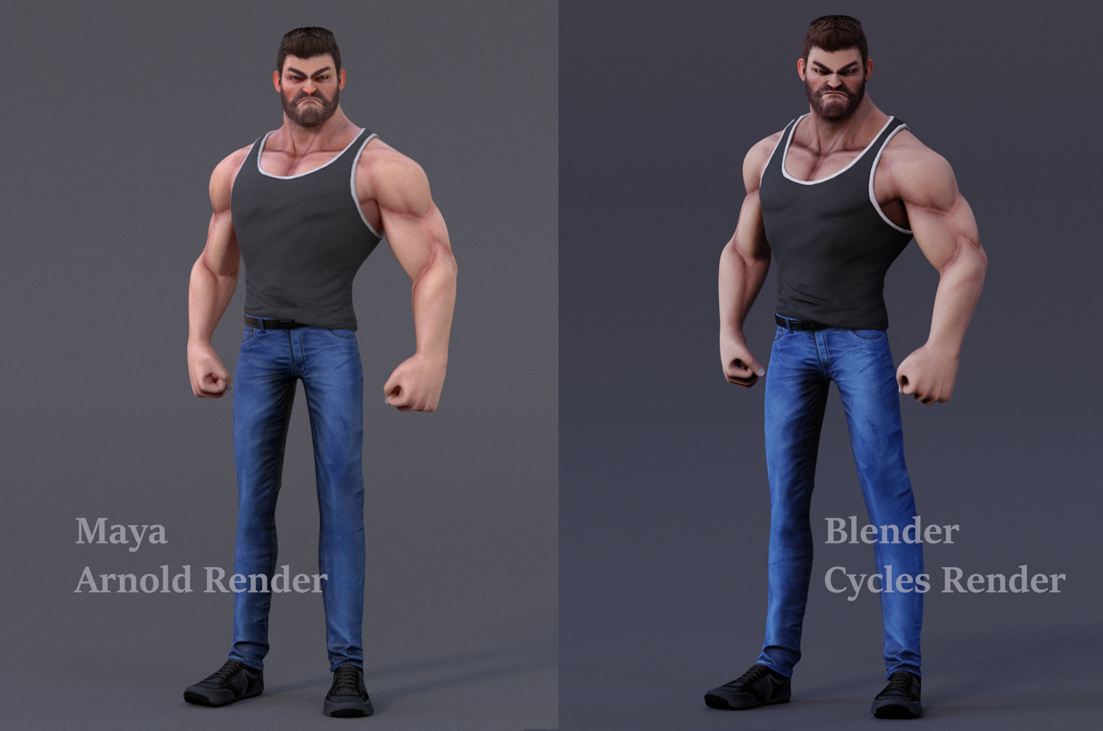 3D model James Cartoon Man Rig VR / AR / low-poly | CGTrader