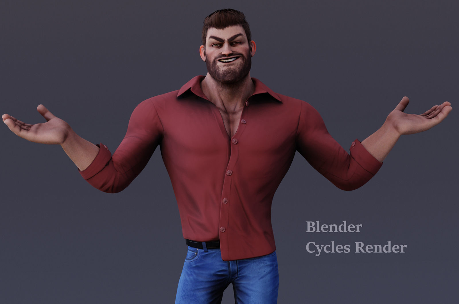 3D model James Cartoon Man Rig VR / AR / low-poly | CGTrader
