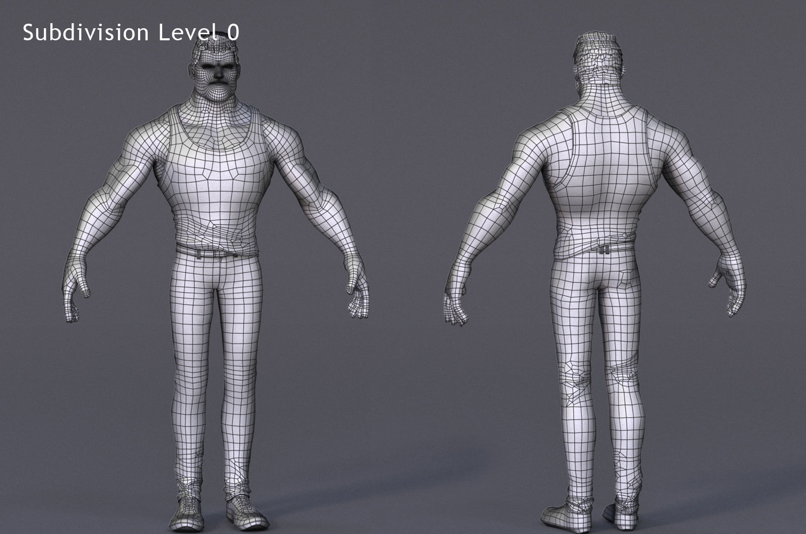 3D model James Cartoon Man Rig VR / AR / low-poly | CGTrader