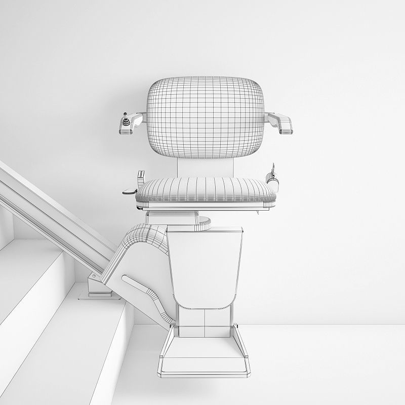 Stair lift chair 3D model | CGTrader
