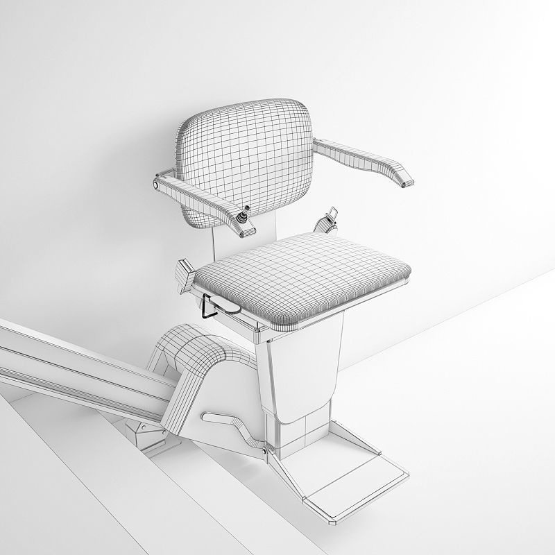 Stair lift chair 3D model | CGTrader