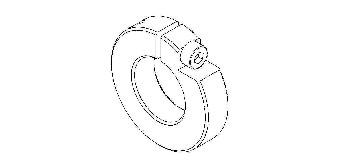 Standard Shaft Collar for Variable Diameter free 3D model | CGTrader