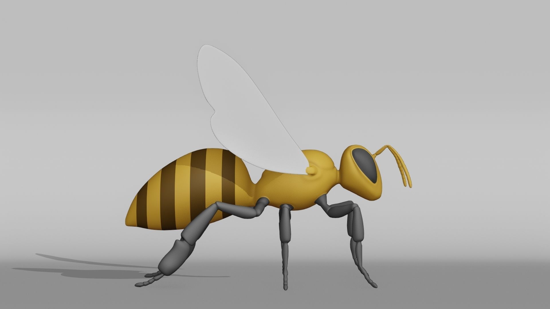 3D model Bee Base Mesh VR / AR / low-poly | CGTrader
