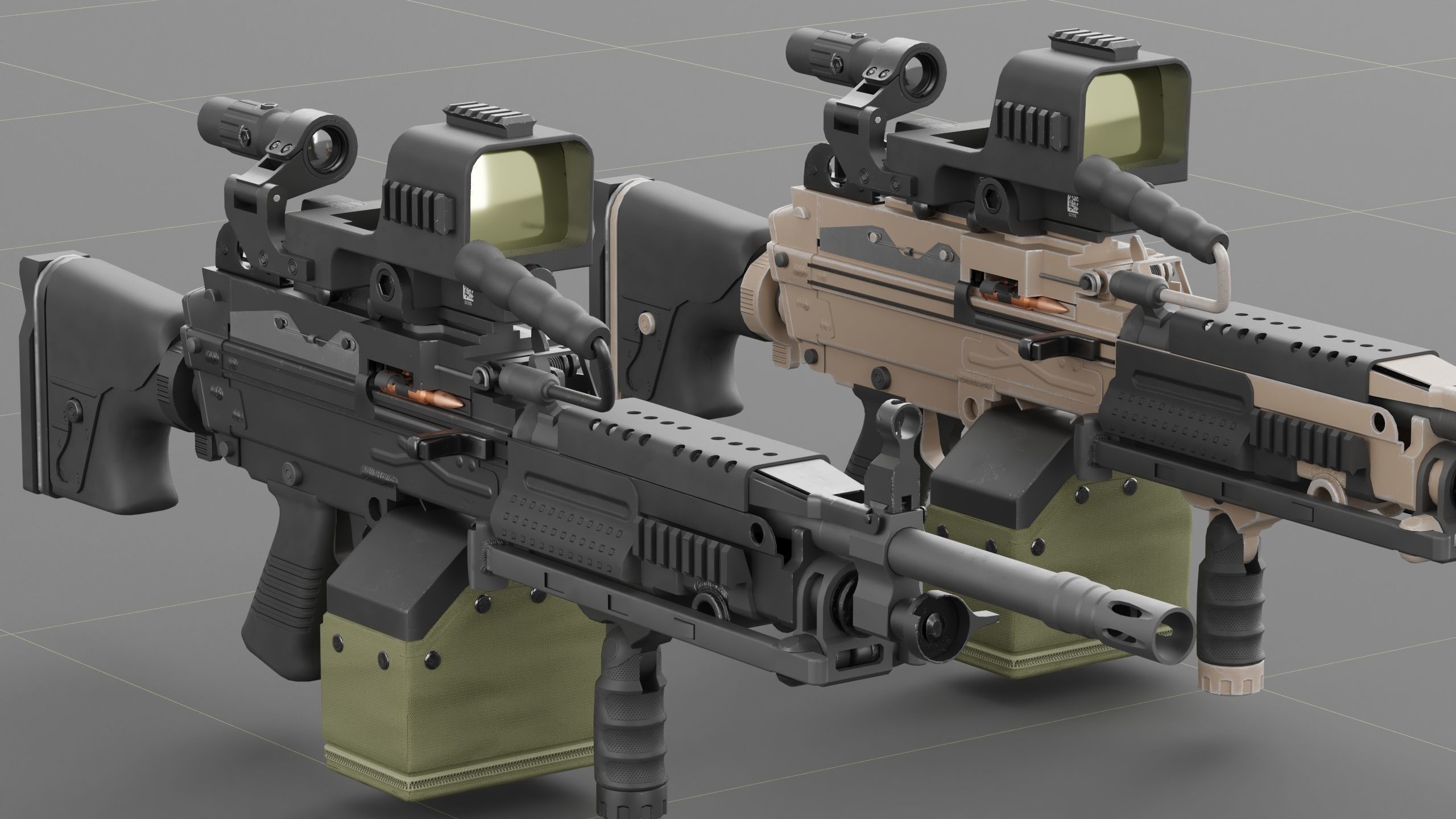 3D model FN Minmi MK3 with MGRS VR / AR / low-poly | CGTrader