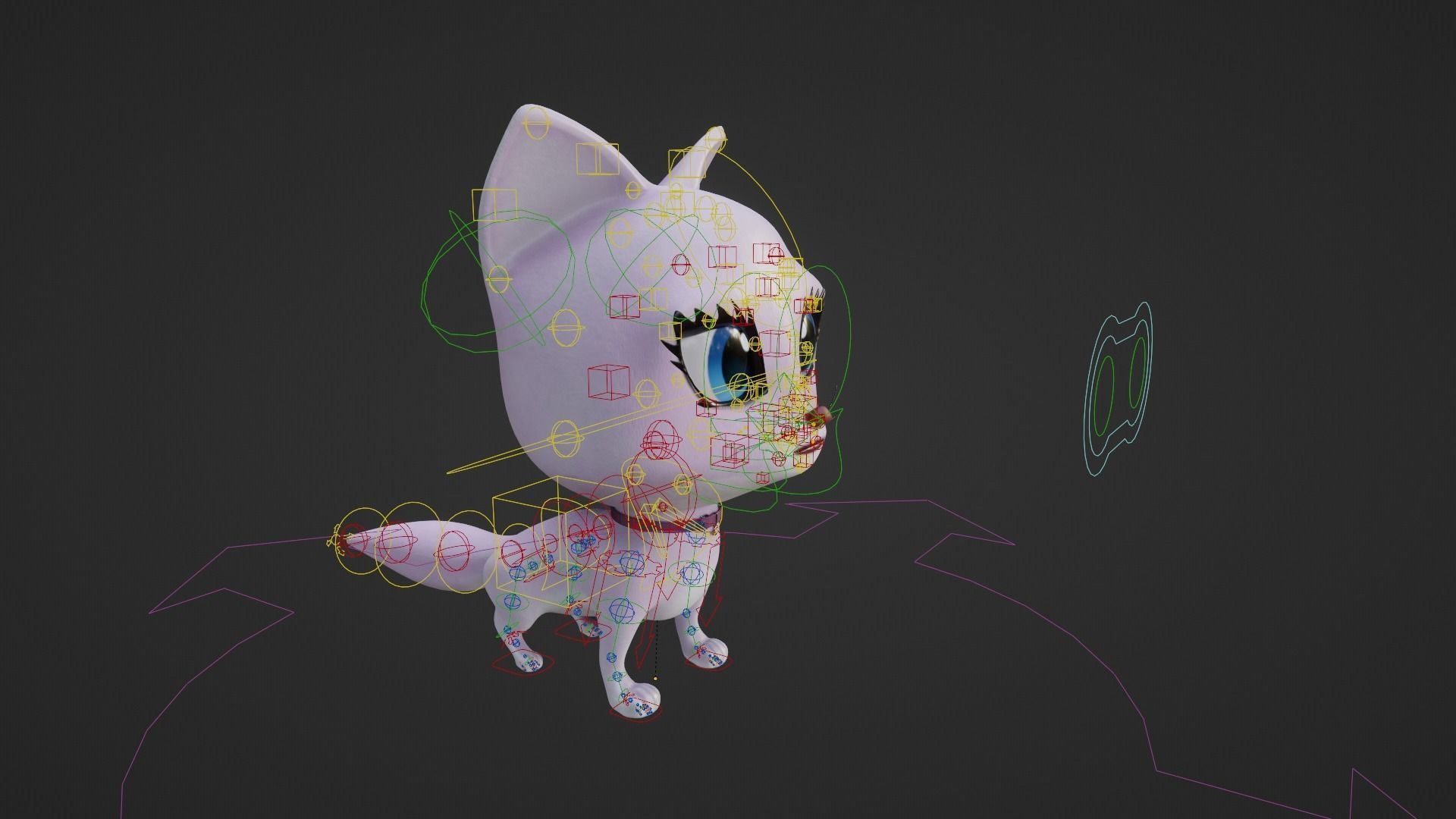 Catoon Cat Rigged free VR / AR / low-poly 3D model rigged | CGTrader