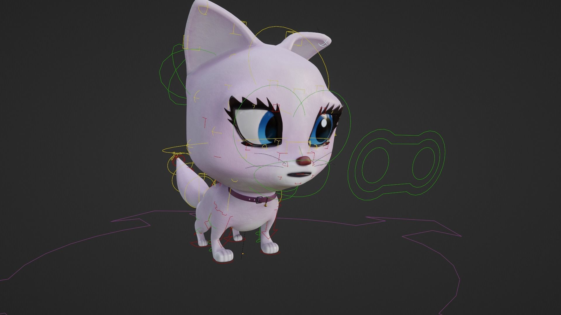 Catoon Cat Rigged free VR / AR / low-poly 3D model rigged | CGTrader