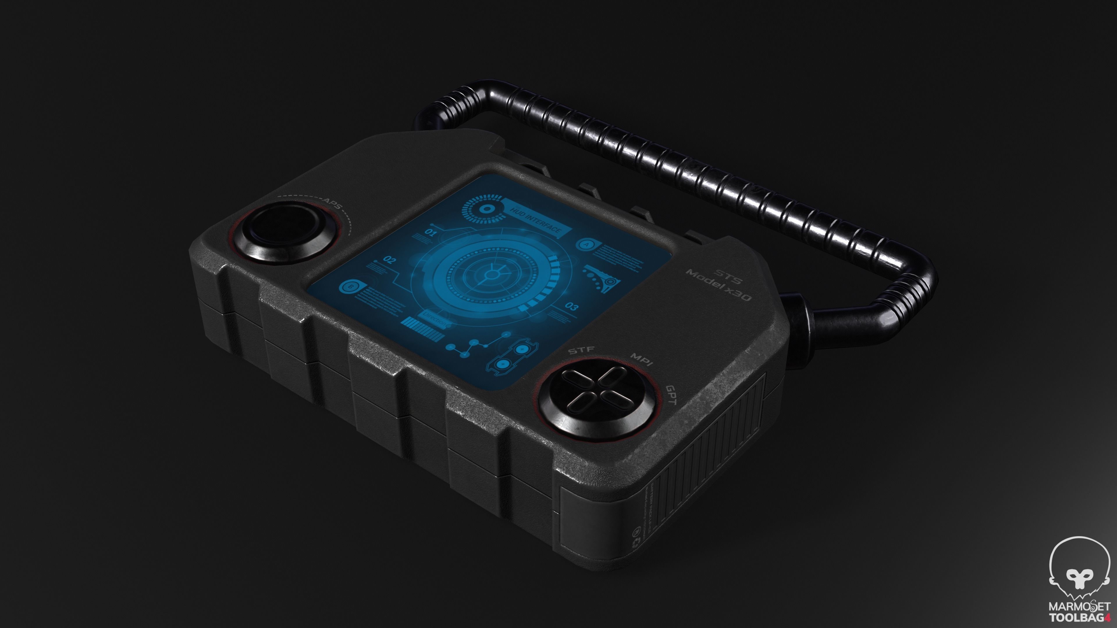 Sci-Fi Remote Device and Textures free VR / AR / low-poly 3D model ...